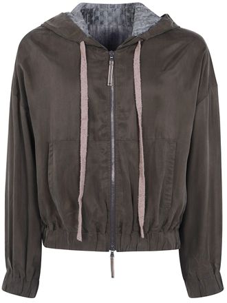 Ziggy Chen Sweatshirt Full Zip Hoodie Cropped