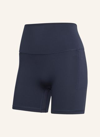adidas 3-Streifen Studio All Me Booty Leggings, Kurz blau