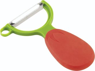Kuhn Rikon 20402 Gemüsesparschäler Veggie Tomate, gezackte Klinge, Rot