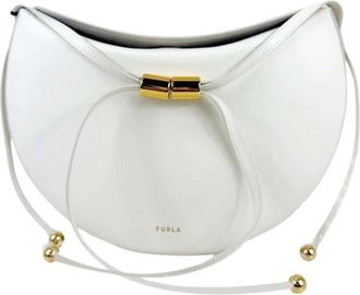 Furla Femme, Sacs, Blanc, Taille: ONE Size Moonstone M Shoulder Bag