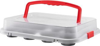 Ambition Muffinform mit Deckel Lakritze Backform f&uuml;r 12 Muffins Kohlenstoffstahl antihaftbeschichtet