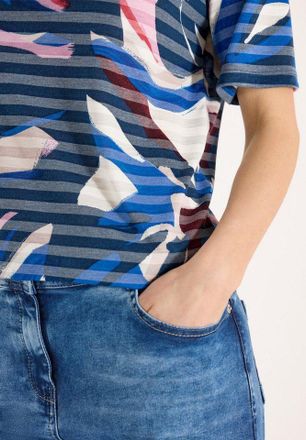 Cecil T-Shirt mit All-Over Print