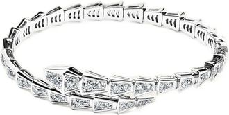 Bulgari bracelet Serpenti Viper en or blanc 18ct à diamants - Argent