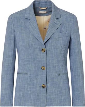 Liu Jo Femme, Vestes, Bleu, Taille: 42 FR Blazer en Tissu M&eacute;lange