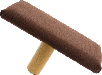 Soimiss Meditationsbank Kniehocker Ergonomischer Holzhocker mit Kissen Einbeiniger Sitz für Meditation Knien und Gleichgewicht Training Tragbarer Meditationsh