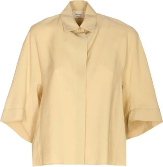 Alysi Femme, Blouses et Chemises, Beige, Taille: 36 FR Peach Touch Shirt