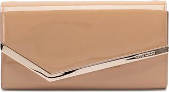 Jimmy Choo London Emmie clutch bag - Nude