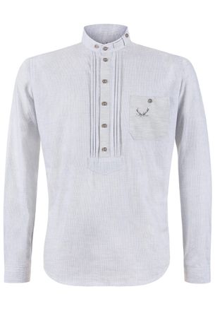 Stockerpoint Herren Flori Trachtenhemd, grau, 2XL
