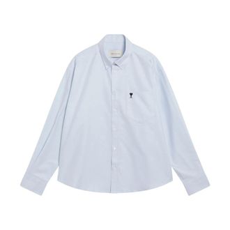 Ami Quota Boxy Fit Hemd - - Shirts - Herren - Blau - XL