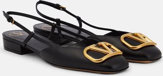 Valentino Garavani Slingback-Ballerinas VLogo aus Leder