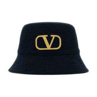 Valentino Garavani Cotton Bucket Hat - - Accessories - Damen - Blau - 56 CM