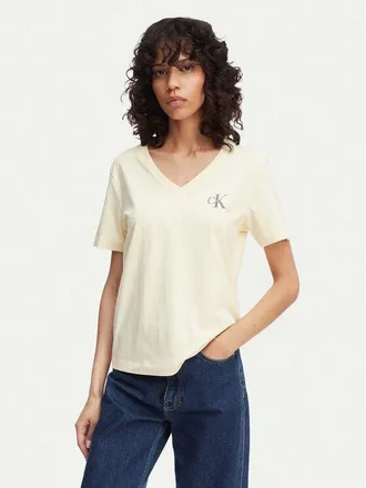 Calvin Klein Jeans T-Shirt-Set LV047C906G Hellgelb Regular Fit