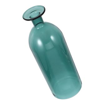 Healifty Hydroponische Glasblumenvase 1 St&uuml;ck Moderne Tischvase in Elegantem Blau Zartes Blumenarrangement Gef&auml;&szlig; f&uuml;r Wohn und Esszimmerdekoration