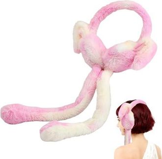 Generic Cache-oreilles en peluche - Fournitures chauffantes coupe-vent pour oreilles de lapin - Pour femmes et filles fans de sport, skieurs, snowboarders, co