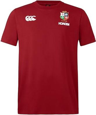 Canterbury Of New Zealand Coton Lions Britanniques et Irlandais Chemise, Dahlia Rouge, S Homme