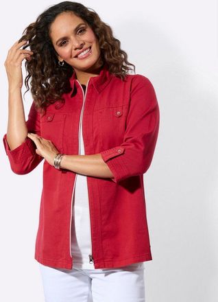 Witt Klassische Bluse Jeansbluse 3/4-Arm