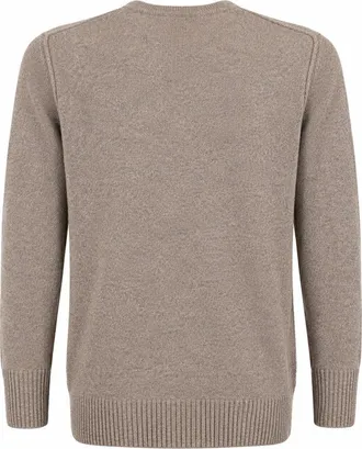 Paolo Pecora Virgin Wool Crewneck Sweater - Beige