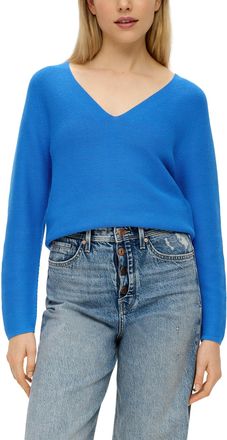 s.Oliver Damen 2145636 Pullover, 5531 blau, 34