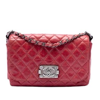 Chanel Pre-owned Vintage Quilted Flap Shoulder Bag - - Pre-owned - Damen - Rot - ONE SIZE