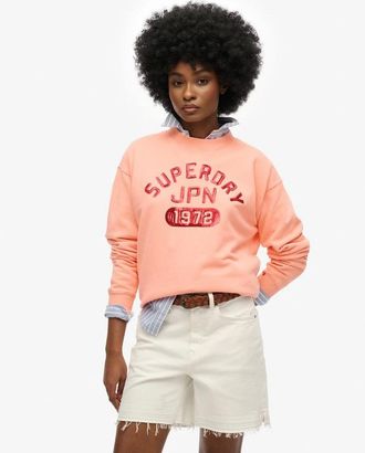 Superdry Femme, Sweatshirts et sweats &agrave; capuche, Rose, Taille: 40 FR SweaT-shirts
