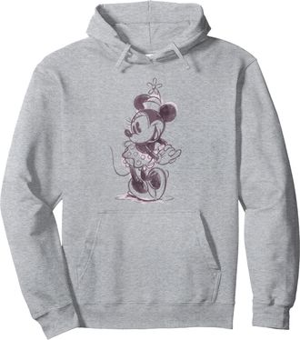 Disney Micky und seine Freunde, Minnie Maus, Skizzenportr&auml;t Pullover Hoodie