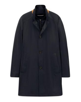 Bugatti Wasserabweisender Kurzmantel mit heraustrennbarer Blende, Regular Fit in