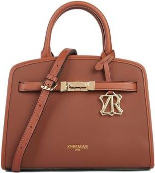 Zerimar Sac de sac pour les femmes au cuir | Fermeture de fermeture &eacute;clair | Poign&eacute;es main ou suspendus | Sangle r&eacute;glable | Poche int&eacute;rieure avec fermeture &eacute;c