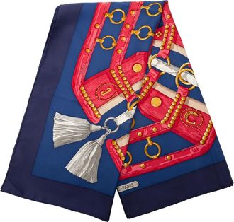 Hermès foulard Aux Champs (2010-2025) - Bleu