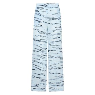 Red Valentino Femme, Pantalons, Bleu, Taille: 42 FR Pantalons