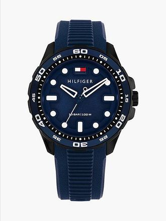 Tommy Hilfiger Montre bracelet en silicone bleu