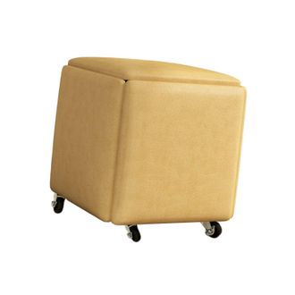 Generic Fu&szlig;hocker, Schminkstuhl, quadratische osmanische Hocker, 5-in-1-Design, for Schlafzimmer, Garten, Balkon, B&uuml;ro (35 x 35 x 35 cm, 45 x 45 x 45 cm)(Colo
