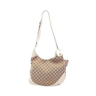 Gucci Sac bandouli&egrave;re en toile Pre-owned - Femme - Pre-owned - Beige - Taille: ONE Size