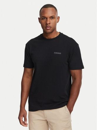 Napapijri T-Shirt Yourte NP0A8AU2 Schwarz Relaxed Fit