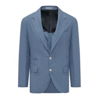 Brunello Cucinelli Mb4307Btd C013 Blazer - - Jackets - Herren - Blau - L
