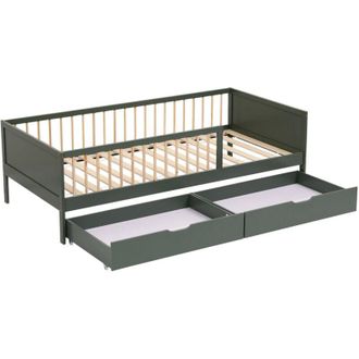 Happy Garden Happy Garden - Lit pour enfant 190x90cm vert avec tiroirs adam