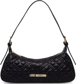 Love Moschino SAC QUILTED PU NOIR+GAL.OR, Noir, Taille unique