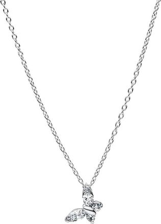 Pandora Collier pendentif papillon - Femme - Accessoires - Gris - Taille: 145 CM