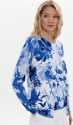 Passioni Cardigan Twinset mit Allover-Blumenprint