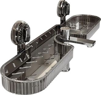 Generic Badezimmer-Duschregal mit Saugn&auml;pfen, geeignet f&uuml;r die Aufbewahrung im Badezimmer, zu Hause und in der K&uuml;che. Kein Bohren erforderlich. Gro&szlig;e Kapazit&auml;