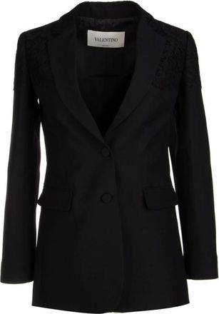 Valentino Garavani Femme, Vestes, Noir, Taille: 36 FR Giacca