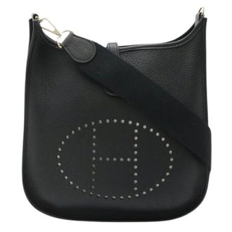 Herm&egrave;s Pre-owned Evelyne II PM Umh&auml;ngetasche Schwarzes Leder - - Pre-owned - Damen - Schwarzk - ONE SIZE