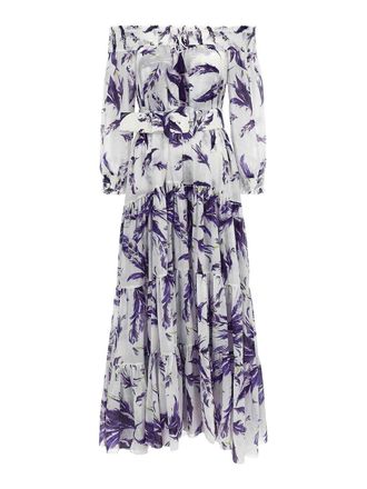 Samantha Sung Knielanges Kleid - Lila