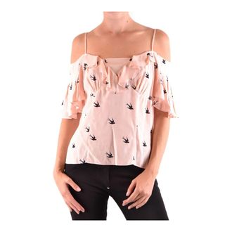 Alexander McQueen Wl0486568 Top aus der Ss18 Kollektion - - Blouses & Shirts - Damen - Rosa - S