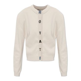 Rotate Strickjacke aus festem Strick - - Knitwear - Damen - Beige - XS
