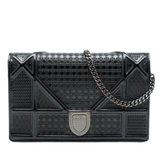 Dior Portefeuille sur cha&icirc;ne Pre-owned - Femme - Pre-owned - Noir - Taille: ONE Size