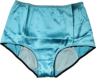 Dolce & Gabbana Femme, Sous-v&ecirc;tements, Bleu, Taille: 38 FR Culotte gainante taille haute