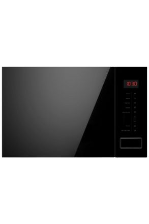 Amica Einbaumikrowelle, Schwarz, Metall, 59.5x39x32 cm, LED-Display, Auftaufunktion, Automatik-Kochprogramme, Signalton, Timerfunktion, Kindersicherung, K&uuml;c