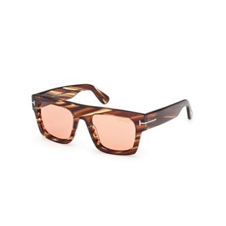 Tom Ford Fausto Sonnenbrille - - Accessories - Herren - Braun - 53 MM