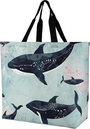 Generic Baleine Sac &Agrave; Bandouli&egrave;re L&eacute;ger Sacs Grand Sac A Main Femmes Pour Shopping Plage Voyage