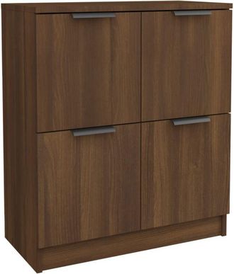 vidaXL Sideboard Braun Eichen-Optik 60x30x70 cm Holzwerkstoff - Vidaxl